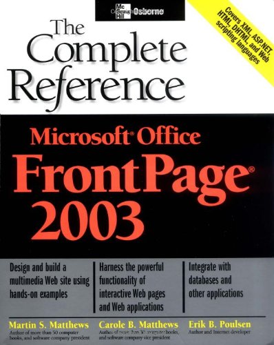 Microsoft Office FrontPage 2003: The Complete Reference | 天瓏網路書店