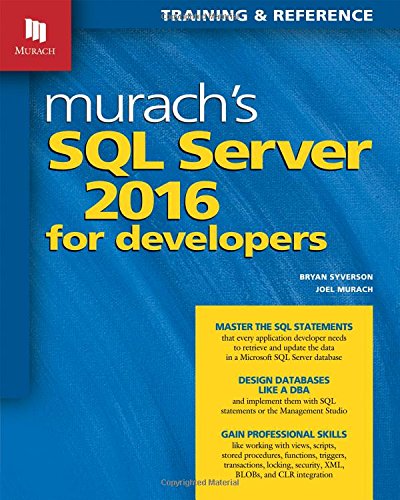 Murach's SQL Server 2016 for Developers | 天瓏網路書店
