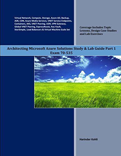 Architecting Microsoft Azure Solutions Study & Lab Guide Part 1: Exam 70-535 | 天瓏網路書店