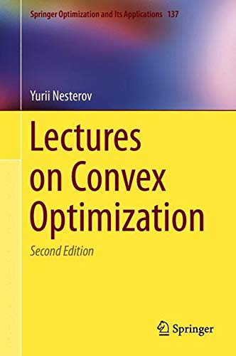 Lectures on Convex Optimization (Hardcover) | 天瓏網路書店