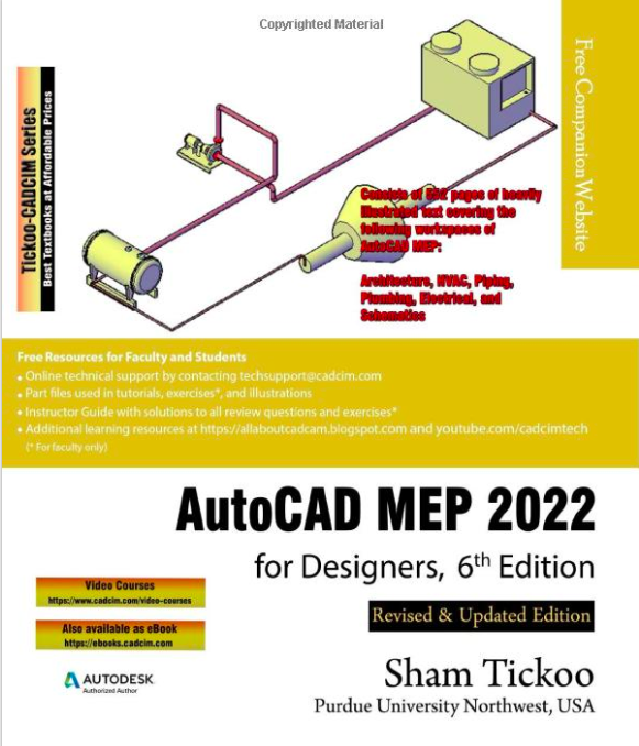 AutoCAD MEP 2022 for Designers, 6th Edition | 天瓏網路書店