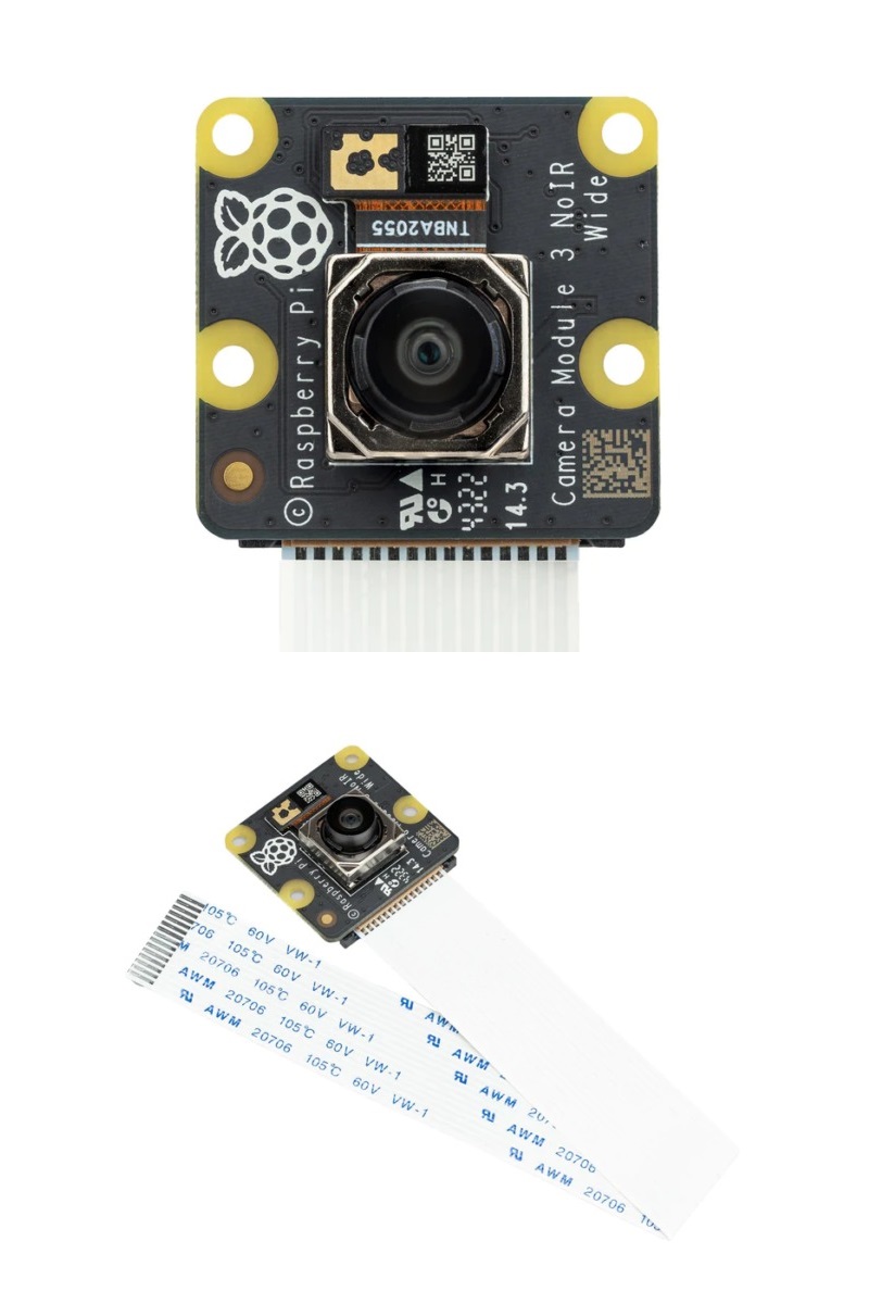 Raspberry Pi Camera Module 3 NoIR Wide | 樹莓派官方原廠相機模組 V3 NoIR 廣角夜視版 | 天瓏網路書店