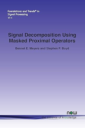 Signal Decomposition Using Masked Proximal Operators | 天瓏網路書店